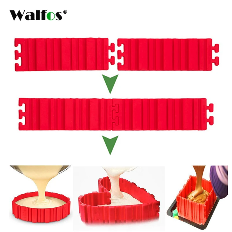 Walfos 4 Pcs/set Silicone bakeware Magic Snake cake mold DIY Baking ...