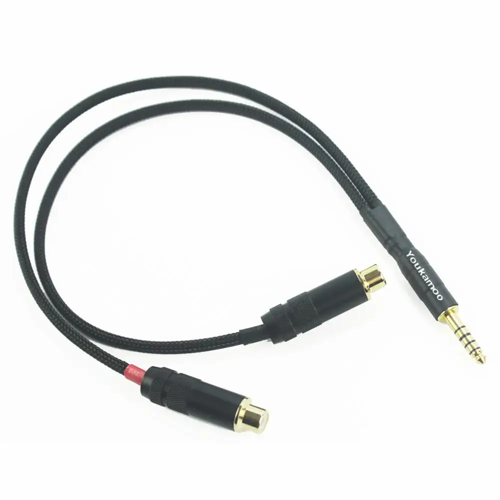4-4mm-to-RCA-Female-Cable-Balanced-Headphone-Audio-Adapter-Cable-1FT-0 ...