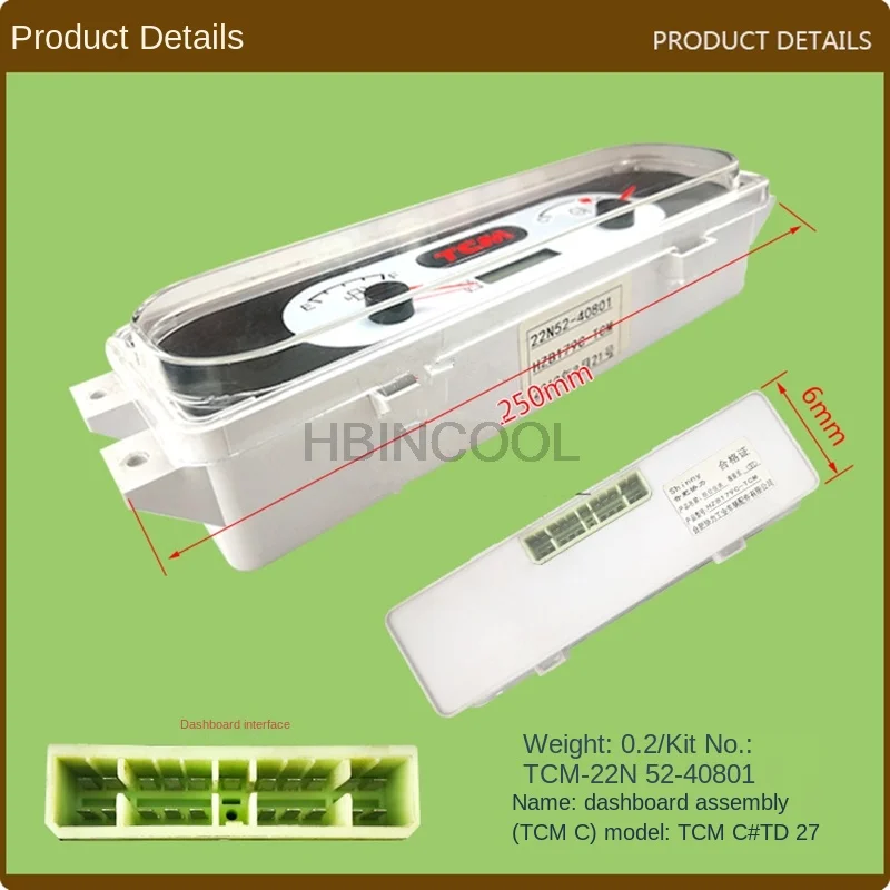 지게차 부품 TCM 타원형 미터 계기판 어셈블리 (TCMC) 오리지널 TD27 단일 단위 가격 품질 지게차 액세서리|포크리프트 ...