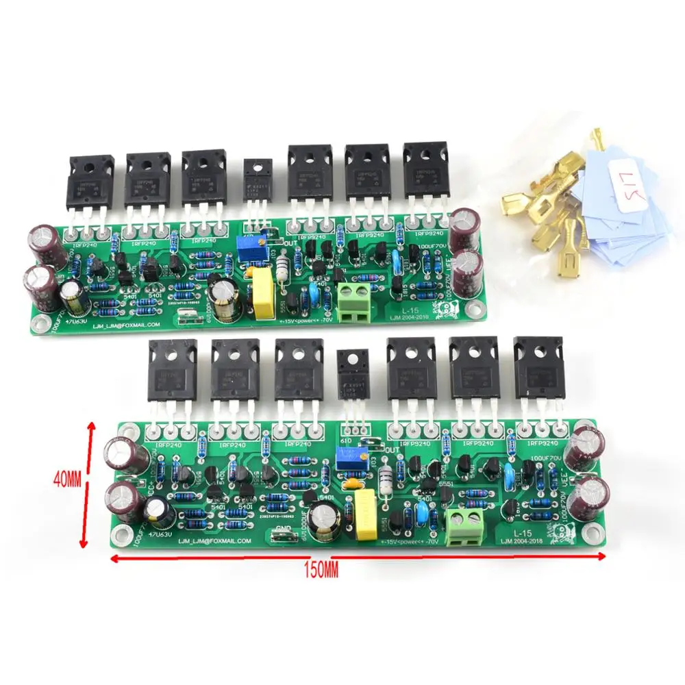 Assembled L15 MOSFET Power Amplifier Board 2 Channel AMP ( IRFP240 ...