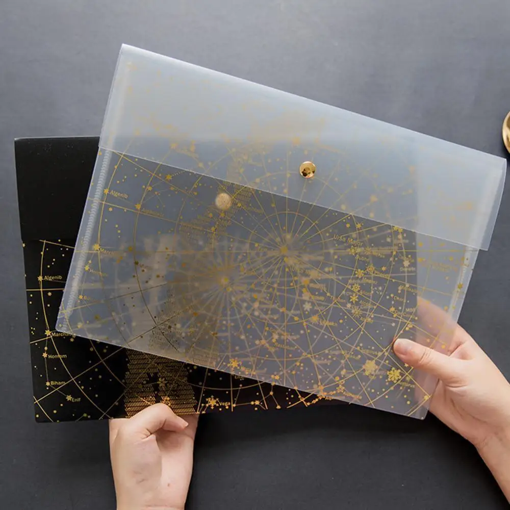 A4 Laser transparent file folder document bag Fantasy Star storage Bag ...