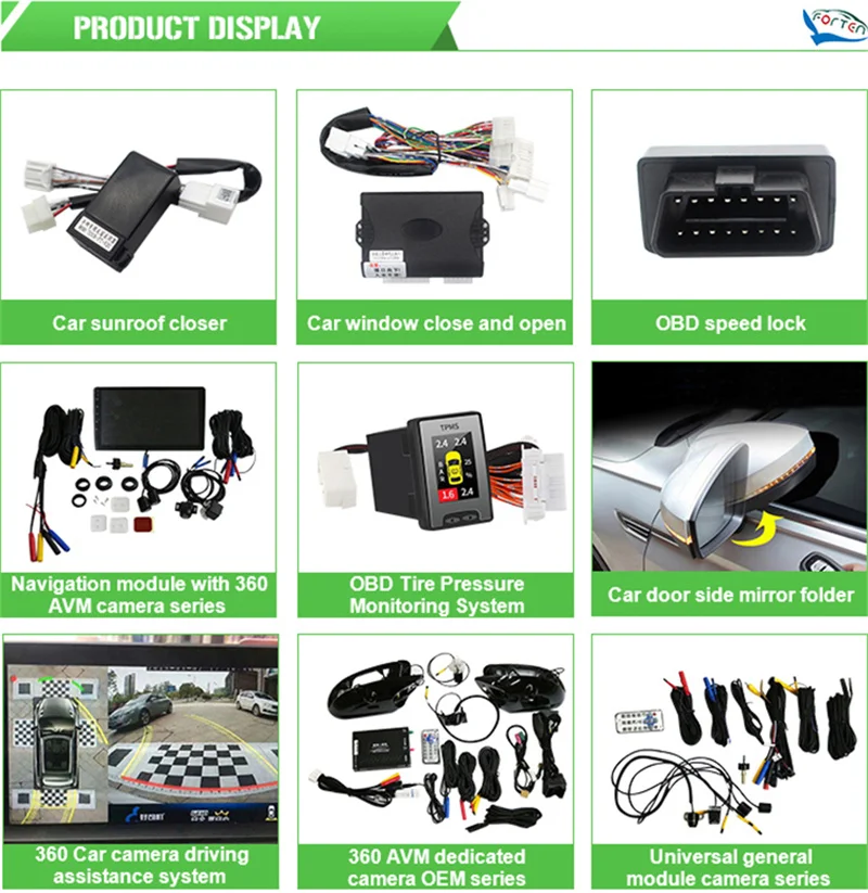 Forten Kingdom Car Automatic Window Close And Mirror Folding Unfold ...