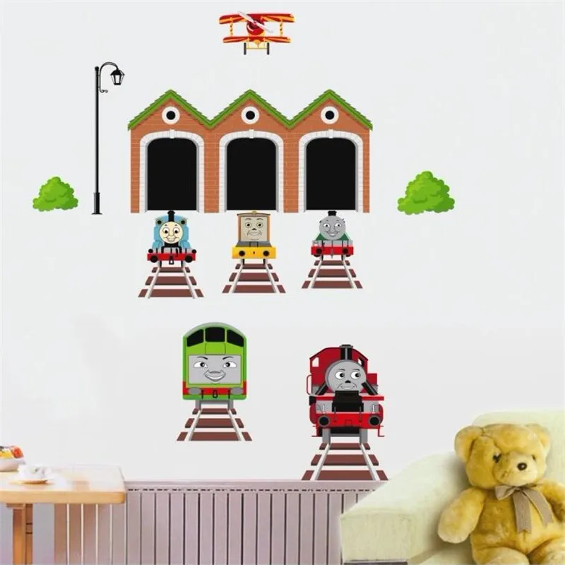 Cartoon-Diy-Thomas-Train-Wall-Sticker-Living-Room-Bedroom-Wall ...
