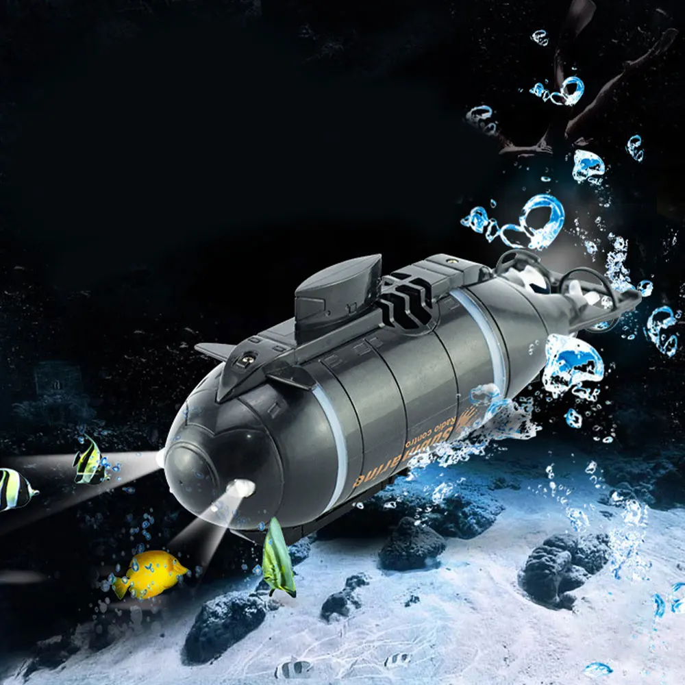 Mini Children Toy Rc Submarine Speed Boat Remote Control Fish Torpedo ...