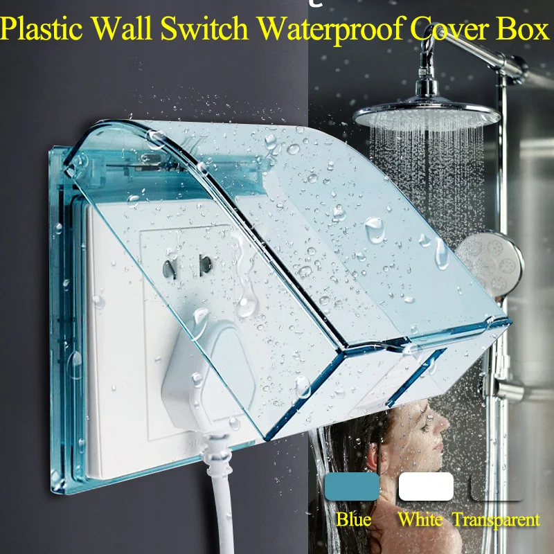 Plastic-Wall-Switch-Waterproof-Cover-Dual-86-Type-Socket-Waterproof-Box ...