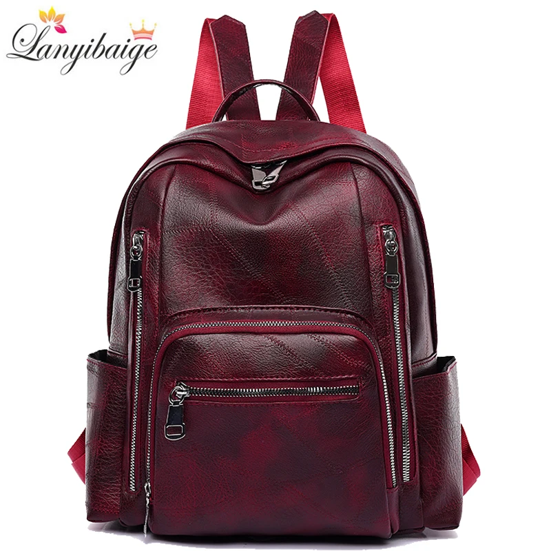 2023-New-Brand-Designer-Backpack-Women-High-Quality-Leather-Backpacks ...
