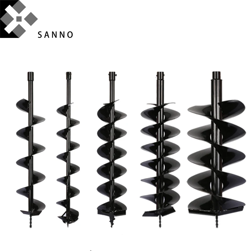 Foret à tarière de terre de 800mm D40 80mm, trou de perçage en spirale ...