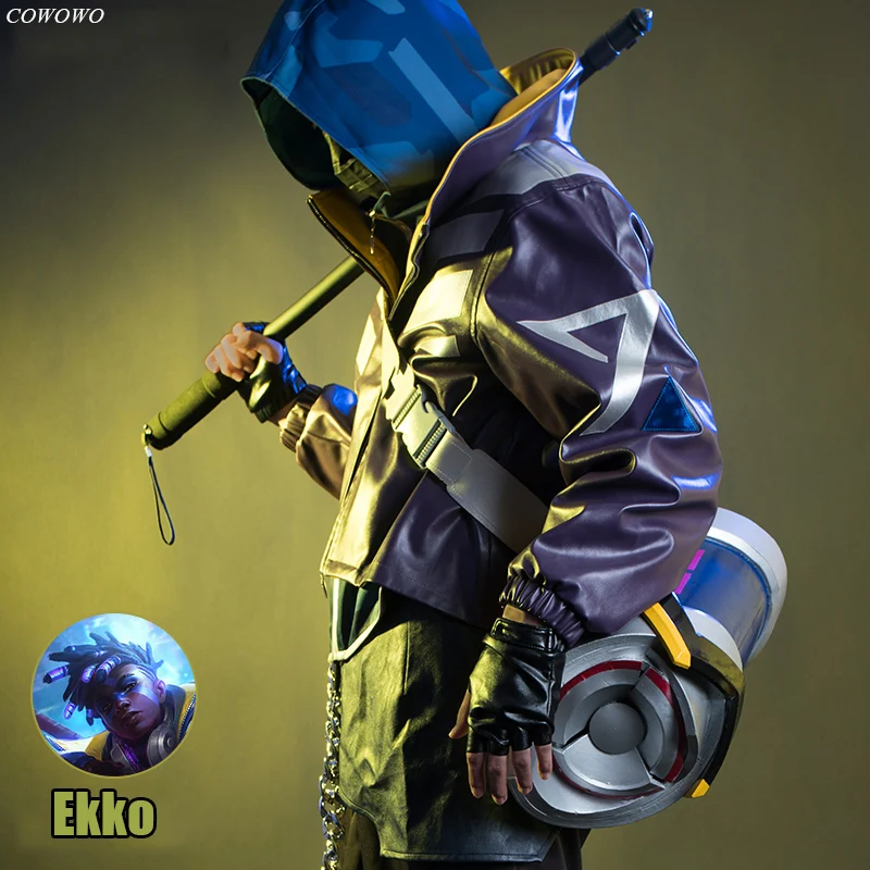 ¡Anime! Juego LOL Ekko True Damage Battle Suit, hermoso uniforme de ...