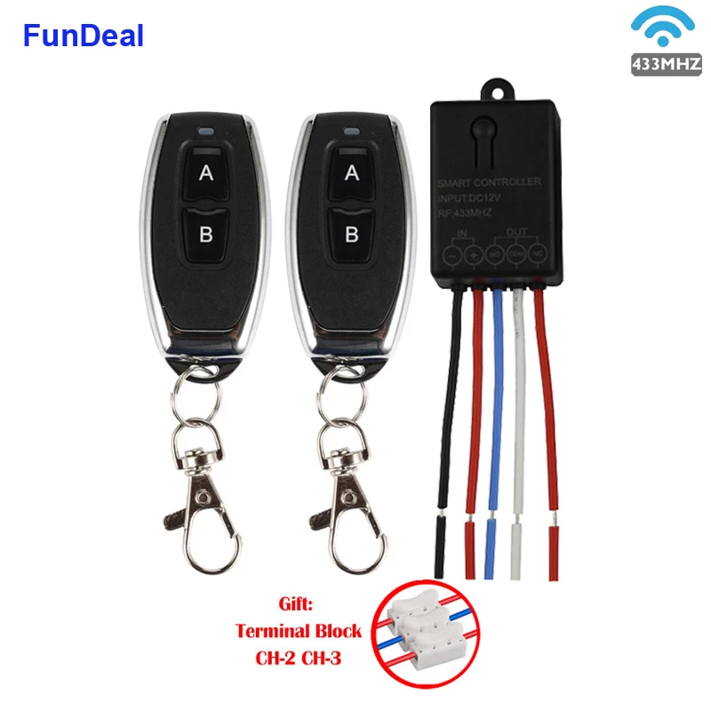 433-MHz-DC12V-1CH-Smart-Intelligent-Wireless-Remote-Control-Electric ...