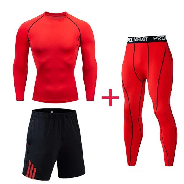 Brand Men’s Sportswear Track and Field Training Thermal Underwear Set ...