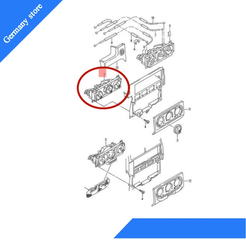 Good-Quality-A-C-Heater-Control-Switch-For-V-W-Passat-B3-OEM-3A0-819 ...