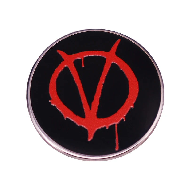 V for Vendetta Vector Logo Brooch: The Ultimate Symbol of Resistance ...