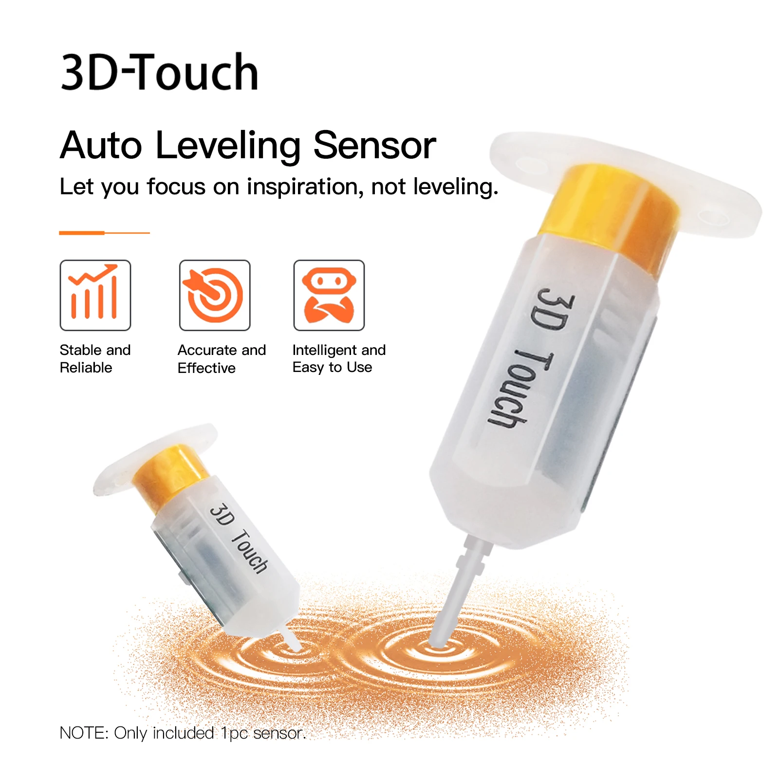 3dtouch Sensor de nivelación de cama automático, Compatible con impresora 3D Creality Ender 3/3S ...
