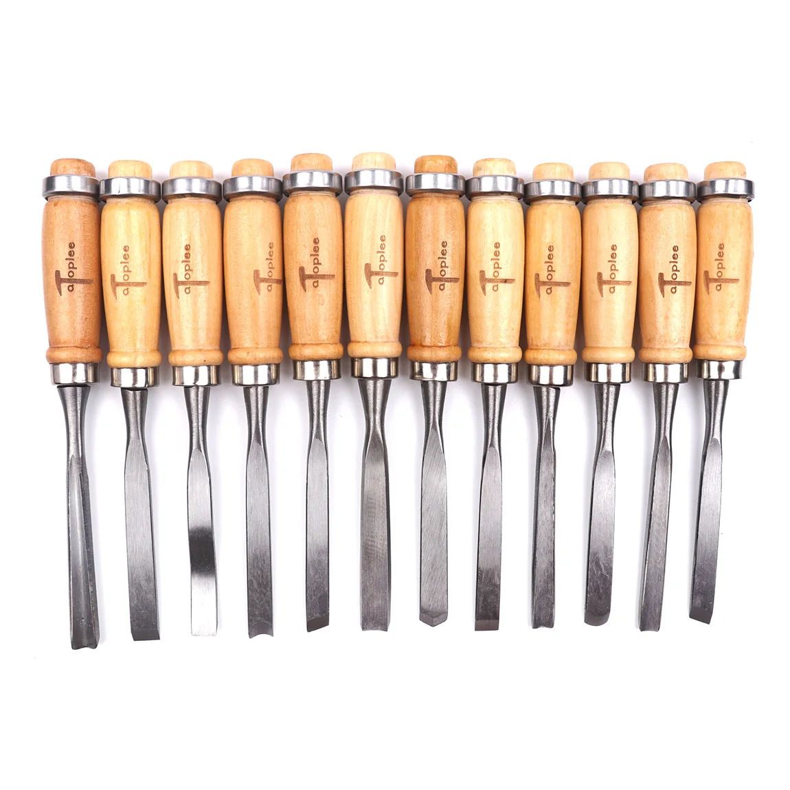 Atoplee-12Pcs-Wood-Carving-Chisel-Tool-Set-Alloy-Steel-Blade ...