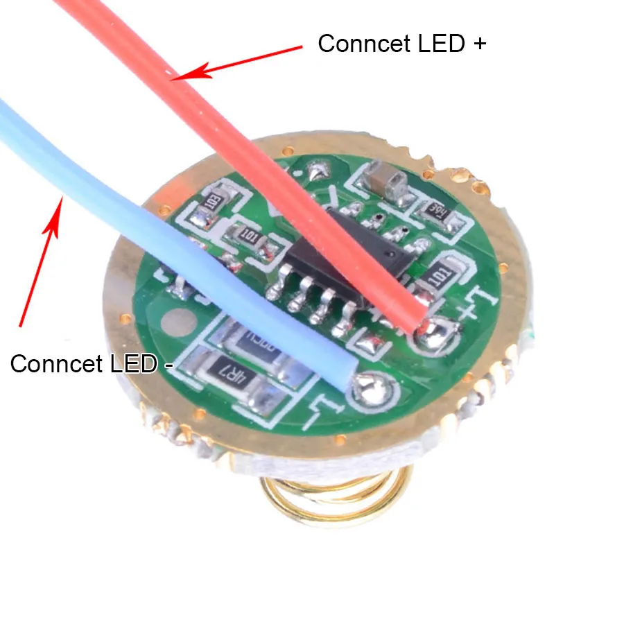 Flashlight driver 2.7v-4.5v 20mm 2A 2 or 5 mode driver diy circuit ...