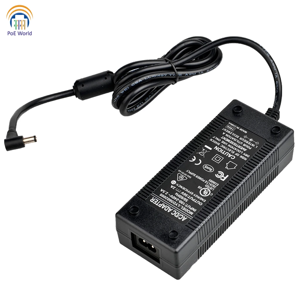 LYD5602000 Adapter 56 volt 120 watt power supply for PoE injectors POE ...