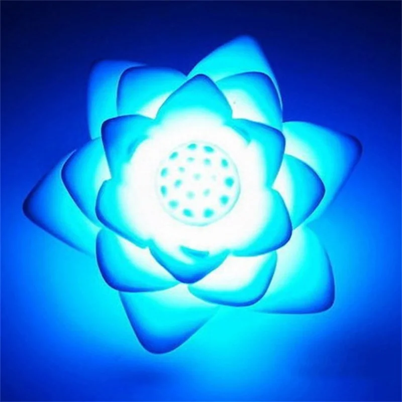 Romantic-Lotus-Flower-LED-Night-Light-Room-decor-Color-Changing ...