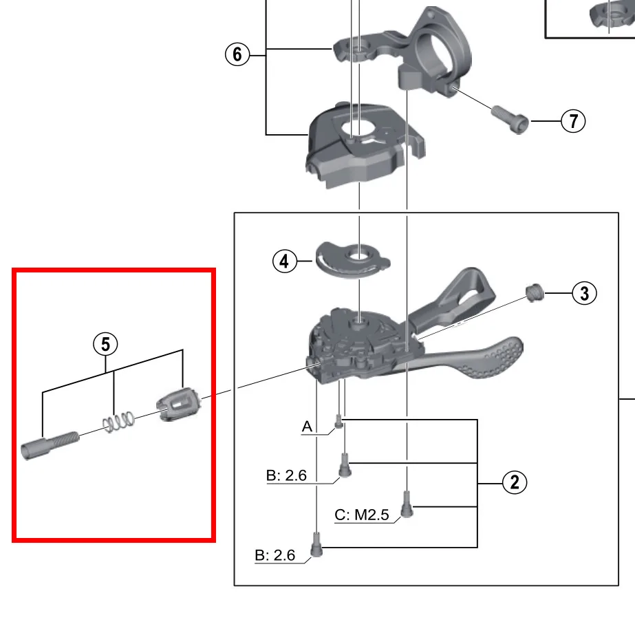 Shimano-MTB-Shift-Lever-Cable-Adjusting-Bolt-Unit-Y03K98030-Y06N98040 ...