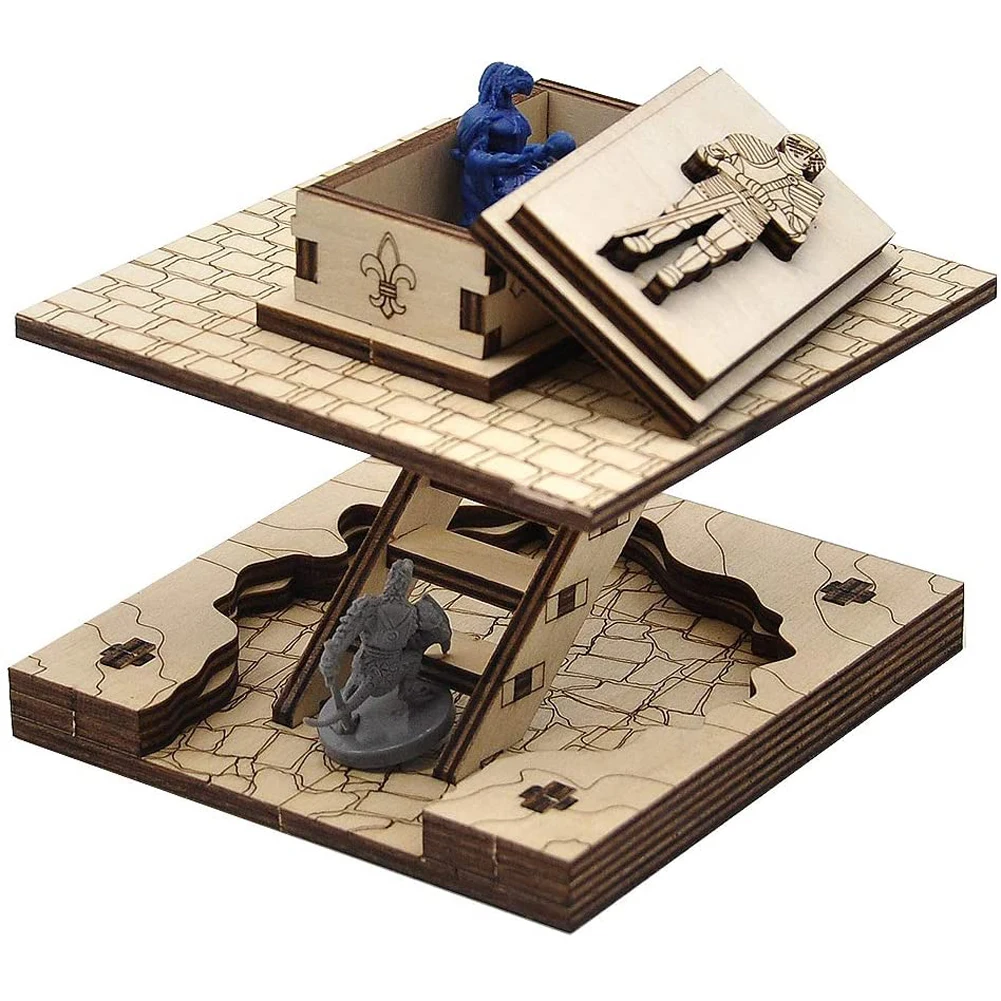 D&d Wooden Sarcophagus Miniature Cavern Tiles With Removable Lid ...