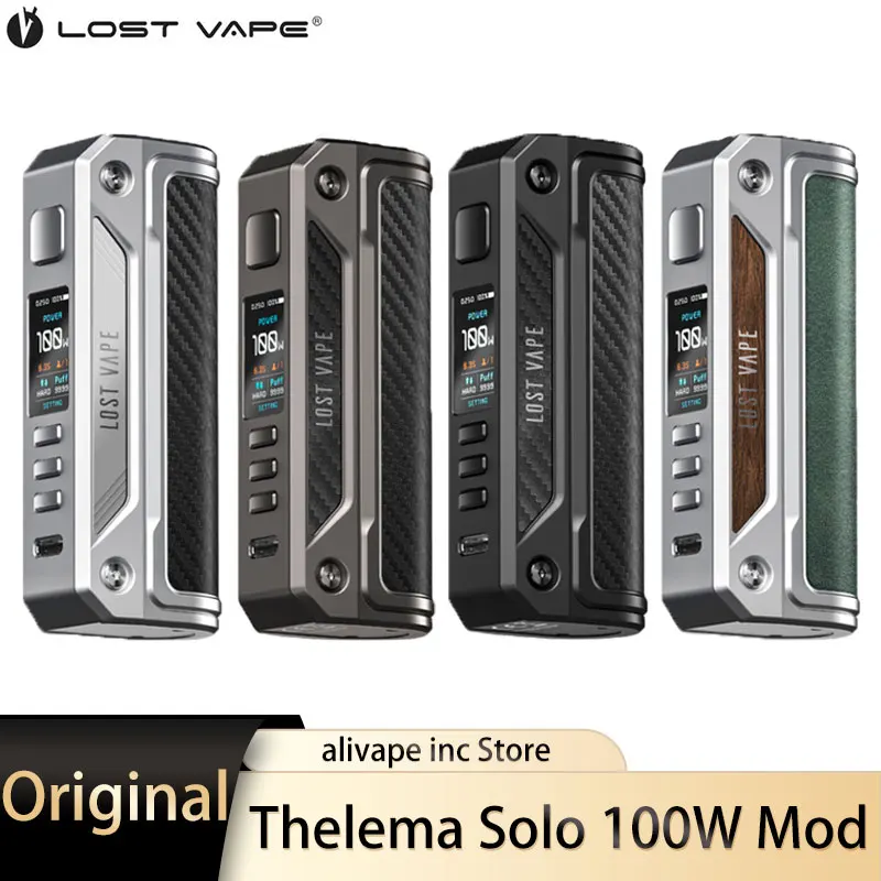 Original-Lost-Vape-Thelema-SOLO-MOD-100W-TC-BOX-Mod-Support-UB-Pro-Pod ...