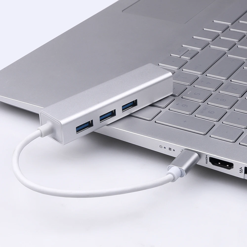 Generic USB C to Ethernet Adapter, 4 in 1 Multiport Hub with Gigabit ...