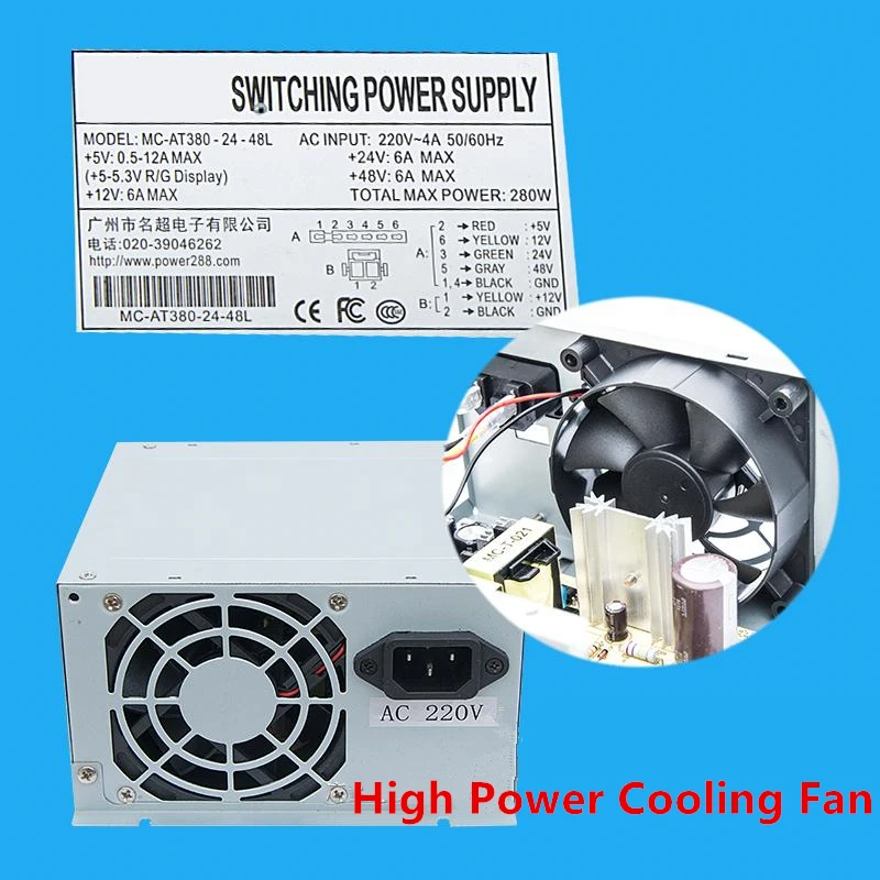 Original Doll Machine PSU For Mingchao AC220V 280W Switching Power ...