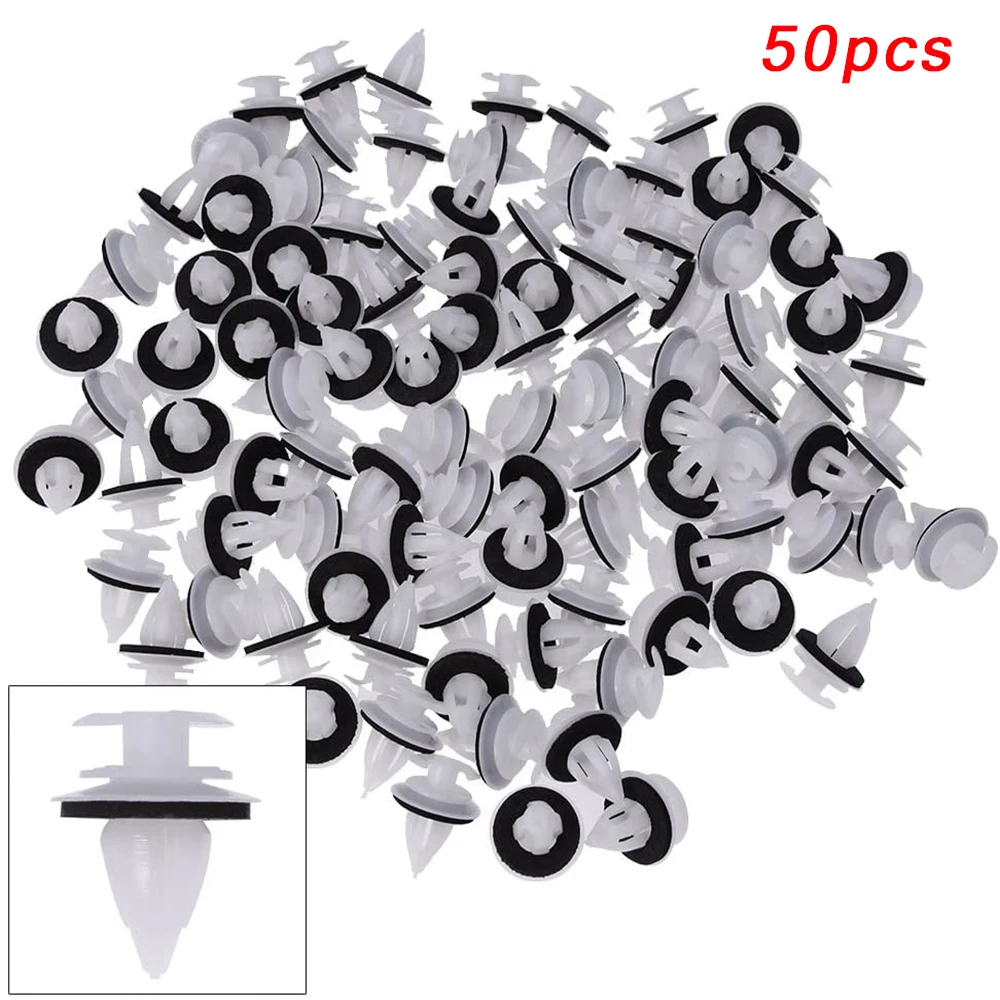 50pcs 51411973500 Door Panel Clips With Seal Ring Fit For Bmw E34 E36 ...