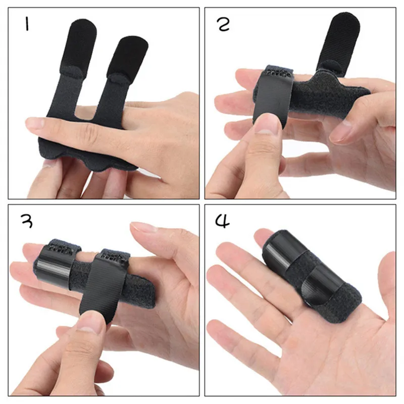 Pain Relief Trigger Finger Fixing Splint Straighten Brace Adjustable ...