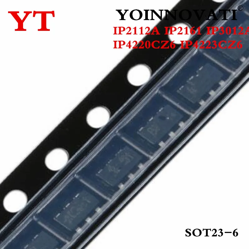 10pcs/lot IP2112A A12X IP2161 Q61B IP4220CZ6 IP4223CZ6 IP3012A SOT23-6