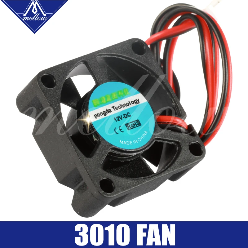Mellow 12V/24V V6/V5 radiator 3010 fan 30*30*10mm 3010s DC small fan ...