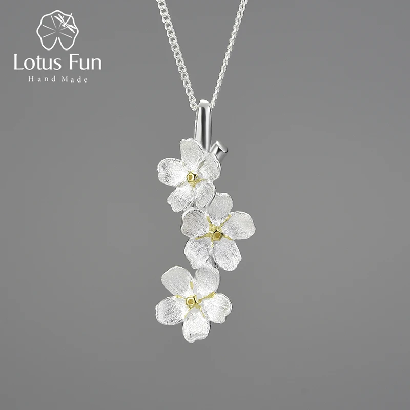 Lotus-Fun-Plata-de-Ley-925-aut-ntica-colgante-largo-y-elegante-con ...