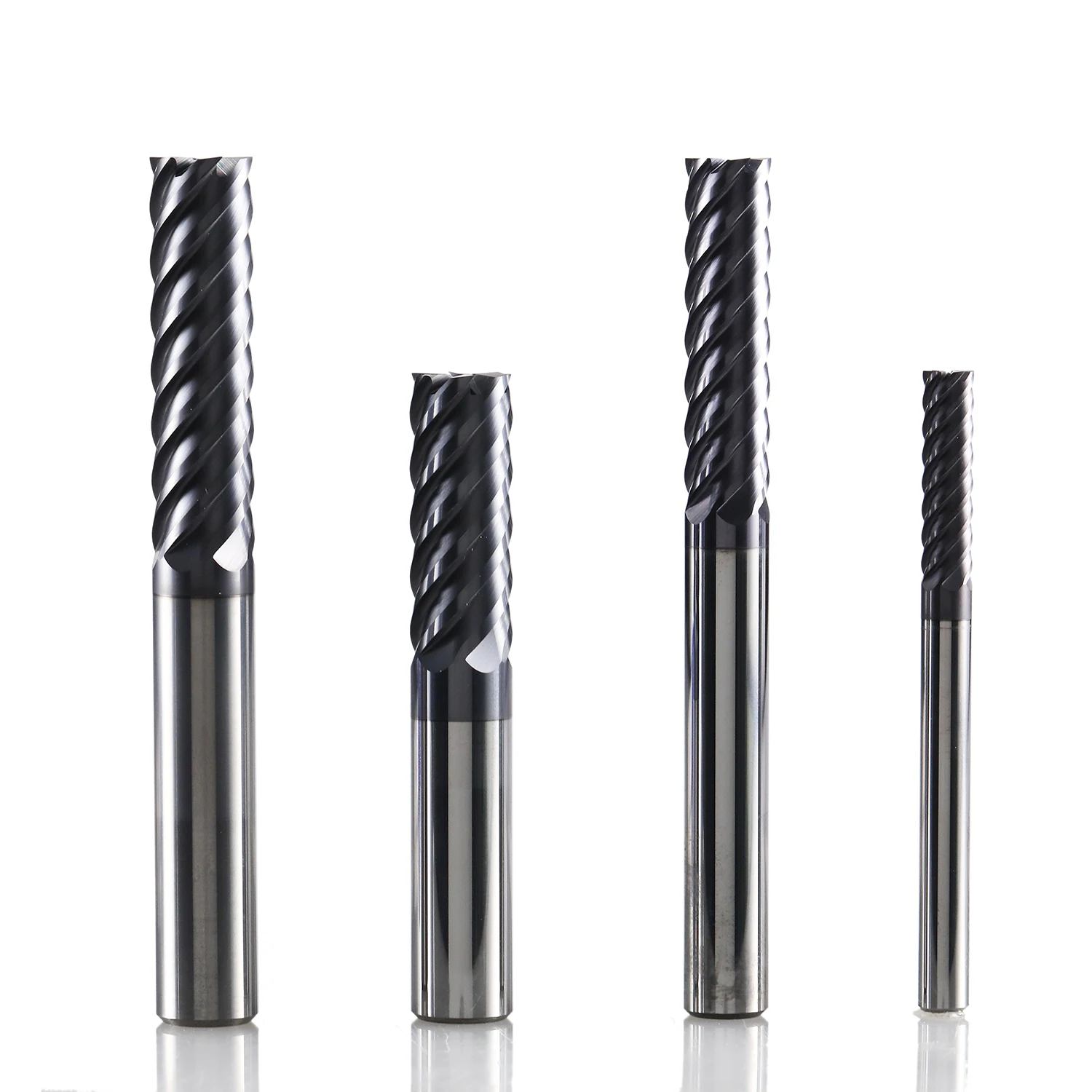 1pc GM 6E GM 6EL series solid carbide 6 flutes flattened end mills with ...