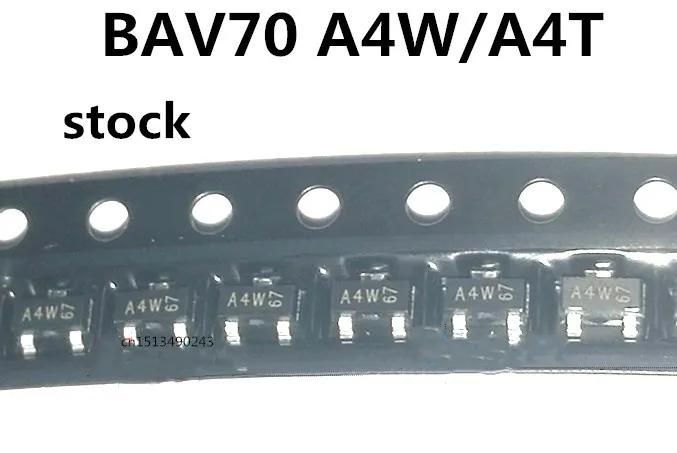 Original New 10pcs/ Bav70 A4w/a4t Sot23 Sot-23 - Transistors - AliExpress