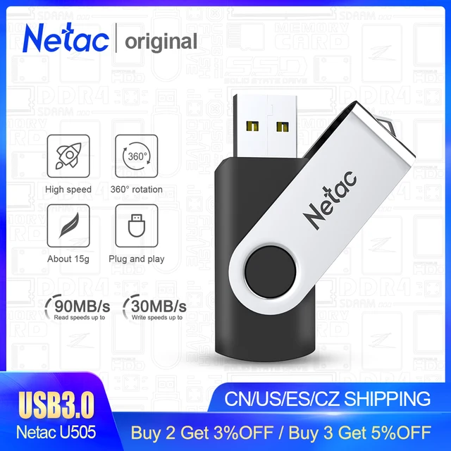 Netac Mental USB Flash Drive 16GB 32GB 64GB 128GB 256GB Pen Drive ...
