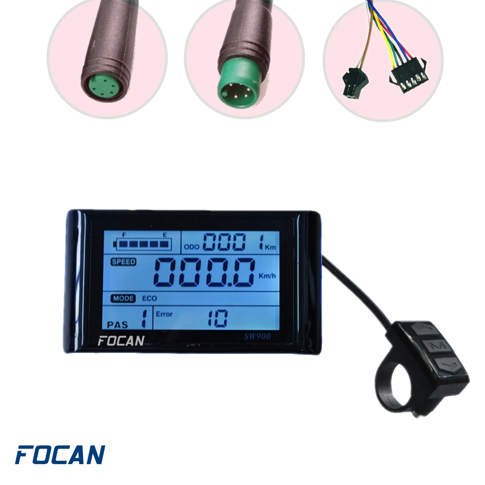 24v 36v 48v 60v 72v Sw900 Large Screen Lcd Display Meter Controller For ...