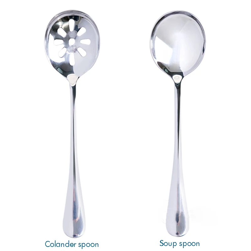 Stainless-Steel-Table-Spoons-With-Long-Handle-Soup-Colander-Spoon-For ...