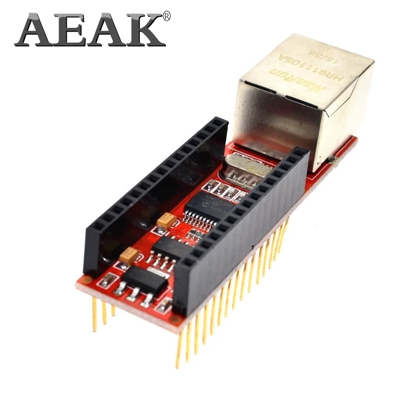 AEAK 1 шт. ENC28J60 Ethernet щит V1.0 для arduino совместимый Nano 3,0 ...