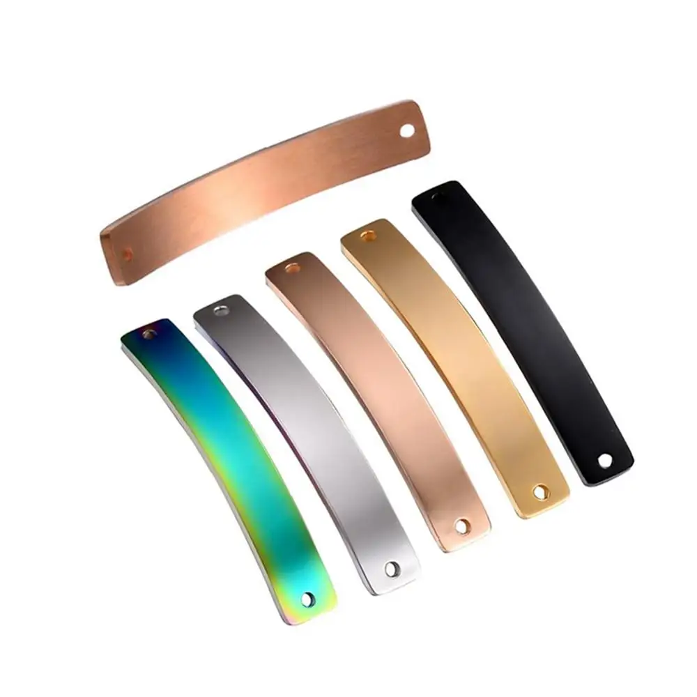 Dropship-10PCS-Blank-Bar-Name-Tags-Stainless-Steel-ID-Bracelet-Jewelry ...