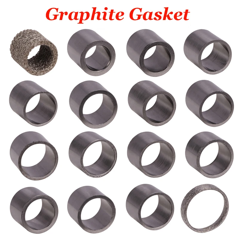 Muffler Exhaust Motorcycle Pipe Graphite Gasket Seal Ring Silencer ...