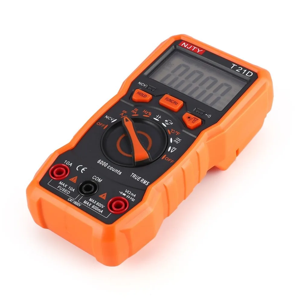 Digital Multimeter T21C DC/AC Voltage Current Meter Handheld Ammeter ...