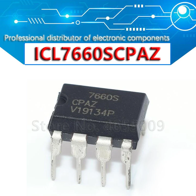 10pcs Icl7660scpa Icl7660 Dip Icl7660s Dip-8 Icl7660scpaz Icl7555ipaz ...