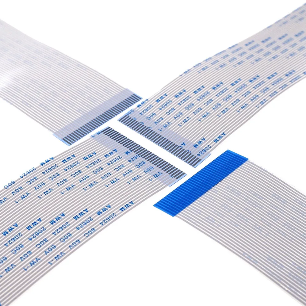 100pcs Flexible Flat Cable 34 Pin Reverse Directions Ffc 1.0 Mm Pitch ...