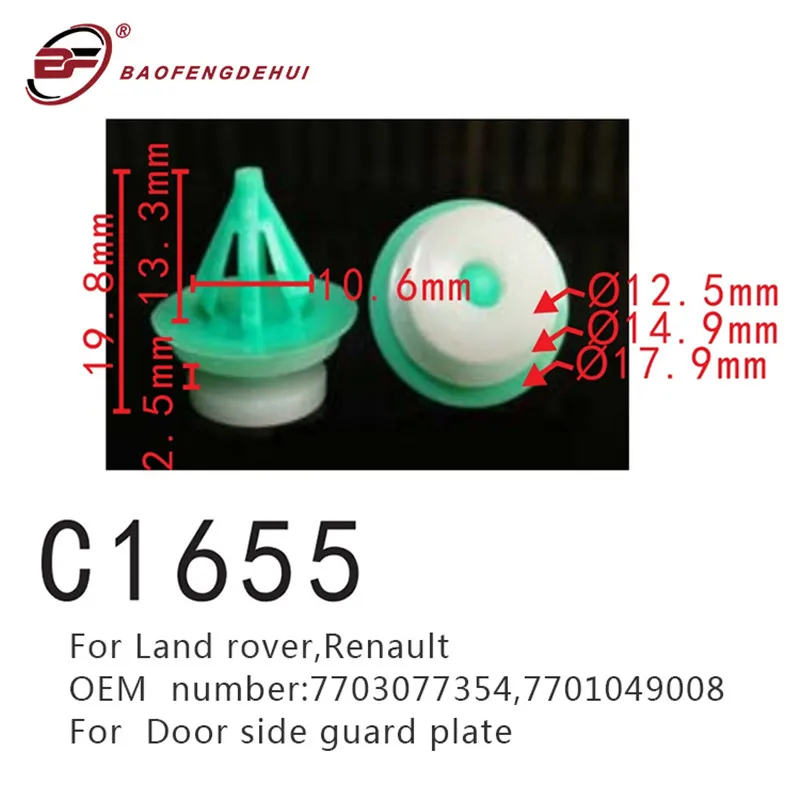 Clips de hebilla de coche para Land Rover, tornillo posicionador de ...