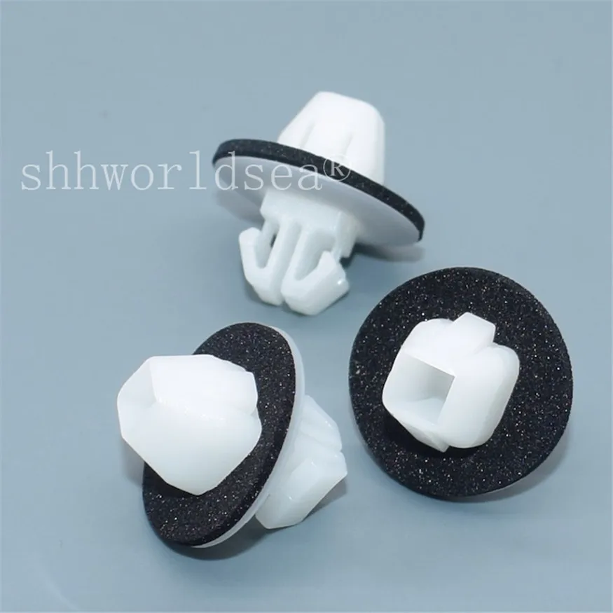 100PCS White Rocker Panel Moulding Clips With Sealer 09409-09304 77553 ...
