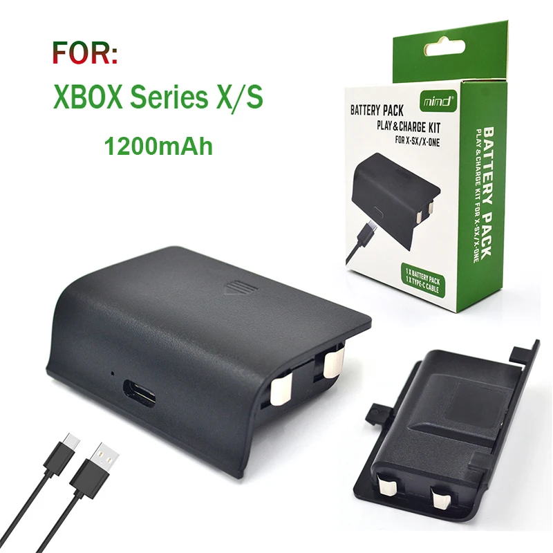 Rechargeable Battery Pack For XBOX Series S Controller 1200mAh Wireless ...