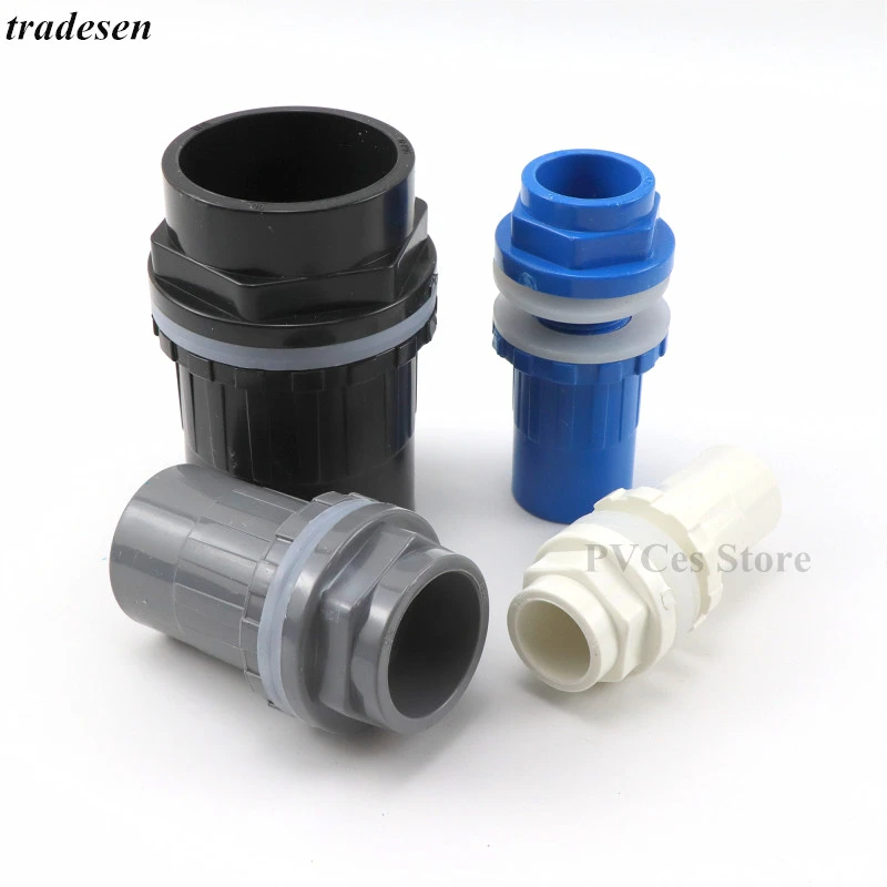 I.d20~50mm Aquarium Straight Drainage Connector Fish Tank Thickness ...