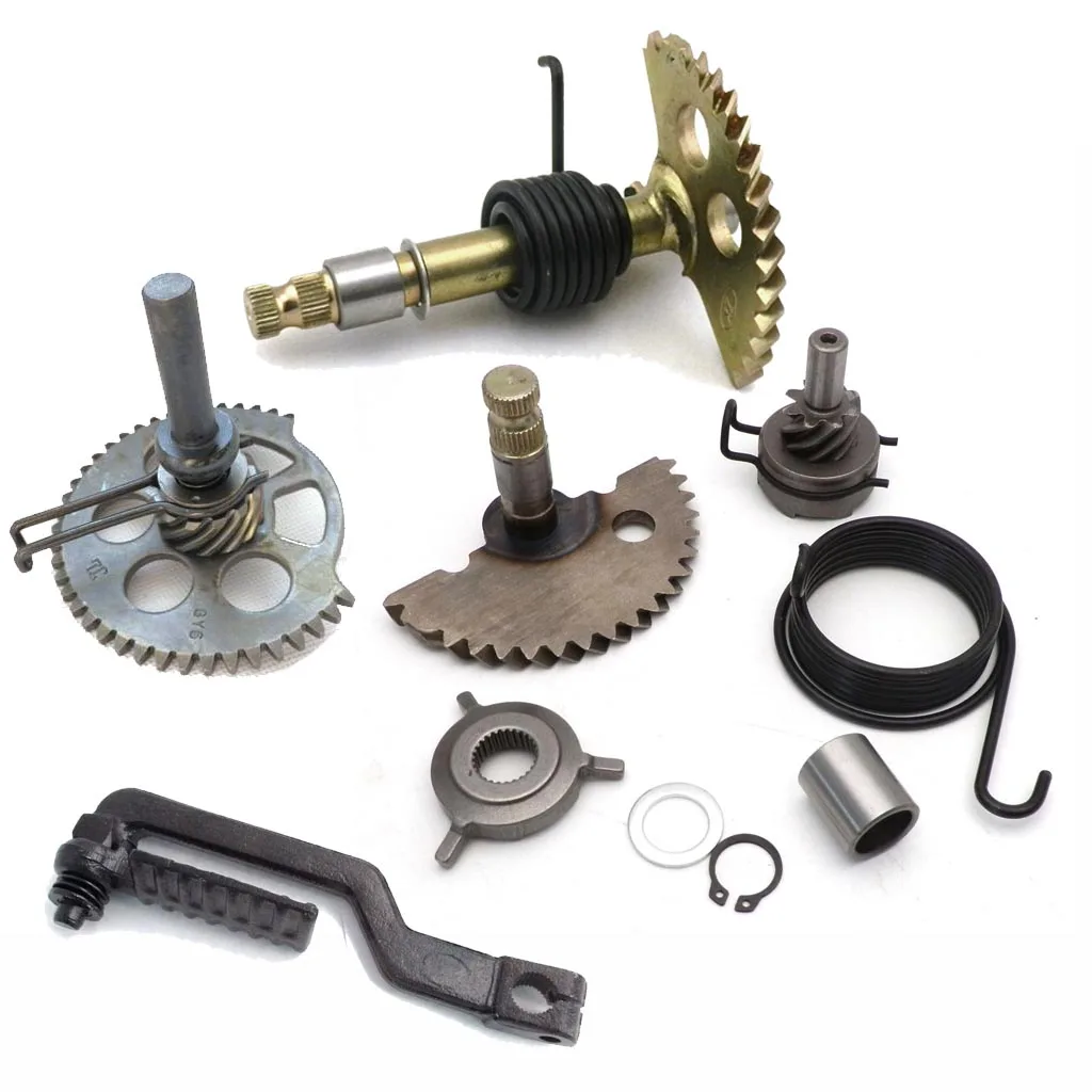 Motorcycle Kick Start Gear Shaft Gear Spring Gasket Bush For Scooter ...