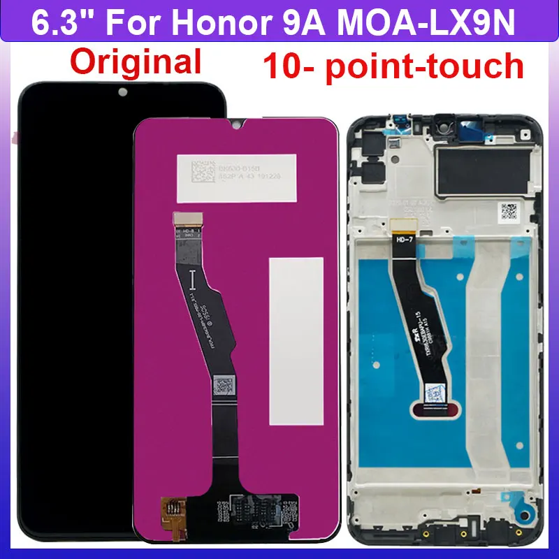 Original LCD For 6.3" Huawei Honor 9A LCD Display Touch Screen Assembly ...