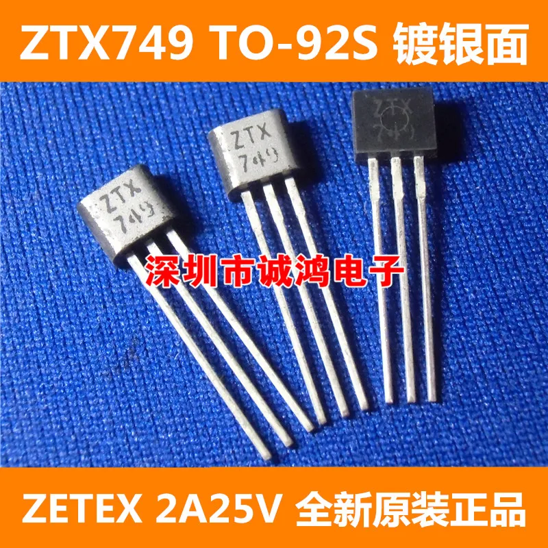10pcs 100% new and orginal ZTX749 TO 92S PNP Low Saturation Transistor ...