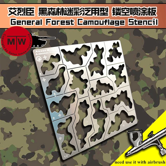 Camo Pattern Stencil